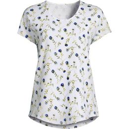 LANDS' END Shirt aus Baumwolle/Modal-Mix mit Ballett-Ausschnitt f&uuml;r Damen in Plus-Gr&ouml;&szlig;e, Damen, size: plus, Wei&szlig;, Baumwolle Modal, by Lands' End