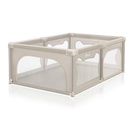 lionelo Laufgitter Willow, Beige, Sand, Kunststoff, Farbverlauf, 187x68x127 cm, zusammenklappbar, Babym&ouml;bel, Laufstall Baby