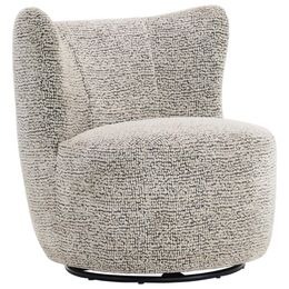 Xora Sessel, Grau, Schwarz, Metall, Textil, 75x79x76 cm, Sitzfl&auml;che 360&deg; drehbar, Wohnzimmer, Sessel, Sonstige Sessel