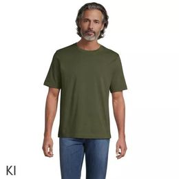 LANDS' END Super-T Kurzarm-Shirt f&uuml;r Herren, Classic Fit, Tallgr&ouml;&szlig;e, Herren, size: tall, Gr&uuml;n, Baumwolle, by Lands' End