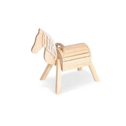 Pinolino Holzpferd Nelli, Natur, Holz, Birke, Fichte, 33x55x70 cm, Haltegriffe, Spielzeug, Holzspielzeug