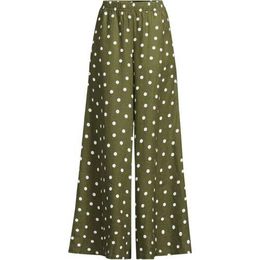 LANDS' END Premium Reinleinen-Palazzohose f&uuml;r Damen, Damen, size: regular, Gr&uuml;n, Leinen, by Lands' End