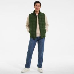 LANDS' END Steppweste FeatherFree f&uuml;r Herren, Herren, size: regular, Gr&uuml;n, Polyester, by Lands' End