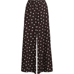 LANDS' END Premium Reinleinen-Palazzohose f&uuml;r Damen, Damen, size: regular, Braun, Leinen, by Lands' End