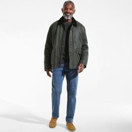 LANDS' END Wachsjacke f&uuml;r Herren, Herren, size: regular, Grau, Baumwolle/Polyester, by Lands' End