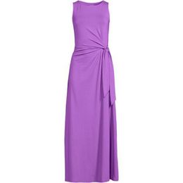 LANDS' END Maxikleid aus Baumwolle/Modal mit Bindeband f&uuml;r Damen, Damen, size: regular, Pink, Elasthan/Baumwoll-Mischung/Synthetic-blend, by Lands' End