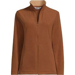 LANDS' END Anyweather Fleece-Jacke, Damen, size: regular, Braun, Polyester, by Lands' End