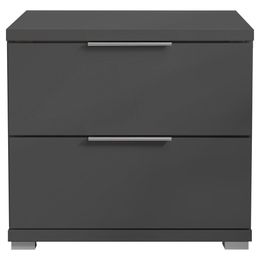 Boxxx Nachtschrank, Graphit, Kunststoff, 2 Schublade(n) Schubladen, 46x43x42 cm, Schlafzimmer, Nachttische