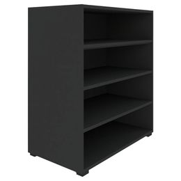 Hom&acute;in Hom`in Regal, Anthrazit, Kunststoff, 3 F&auml;cher, 91x90x40 cm, Typenauswahl, individuell planbar, umfangreiches Zubeh&ouml;r erh&auml;ltlich, in verschiedenen Gr&ouml;&szlig;en Beim&ouml;bel erh&auml;ltlich, Wohnzimmer, Regale, B&uuml;cherregale