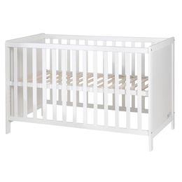 Roba Beistellbett Roba Gitterbett / Beistellbett, Wei&szlig;, Holz, Holzwerkstoff, Schichtholz, 66x76x121.5 cm, h&ouml;henverstellbar, Babym&ouml;bel, Babybetten, Beistellbetten