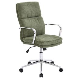 Livetastic Drehstuhl, Gr&uuml;n, Holz, Metall, Kunststoff, Textil, Pappel, Sperrholz, Drehkreuz, 56x100-110x65.5 cm, Sitzfl&auml;che 360&deg; drehbar, Arbeitszimmer, B&uuml;rost&uuml;hle, Drehst&uuml;hle