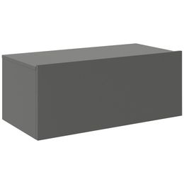 Xora Lowboard, Anthrazit, Holzwerkstoff, 80x31.7x36.6 cm, Typenauswahl, in verschiedenen Holzdekoren erh&auml;ltlich, h&auml;ngend, Wohnzimmer, Wohnw&auml;nde, Lowboards, Lowboards h&auml;ngend