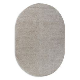 Villeroy & Boch Villeroy & Boch Handwebteppich Kollektion 1748, Cappuccino, Braun, Textil, Uni, oval, 160x230 cm, Care & Fair, f&uuml;r Fu&szlig;bodenheizung geeignet, in verschiedenen Gr&ouml;&szlig;en erh&auml;ltlich, pflegeleicht, strapazierf&auml;hig, Teppiche & B&ouml;den, Teppiche, Naturteppiche