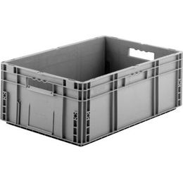 Sch&auml;fer Shop Euro Box Serie MF 6220, aus PP, Inhalt 41,6 L, Durchfassgriff, grau