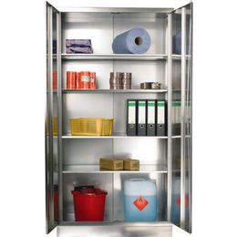Edelstahl-Universalschrank mit 4 B&ouml;den, 1950 x 500 x 500 mm