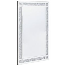 Mid.you Wandspiegel, Klar, Kunststoff, Glas, Holzwerkstoff, rechteckig, 80x120x3.5 cm, Spiegel, Wandspiegel