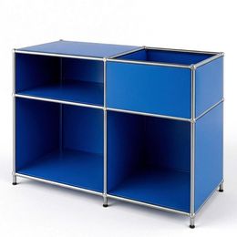 Floordirekt Sideboard Concept Epure Mk-030, Blau, Metall, 88x65x40 cm, stehend, Wohnzimmer, Kommoden & Sideboards, Sideboards