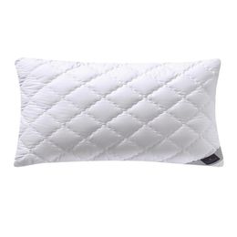Billerbeck Kopfkissen Alcando, Wei&szlig;, Textil, F&uuml;llung: Faserb&auml;llchen, 40x80 cm, Made in Germany, f&uuml;r Hausstauballergiker geeignet, temperaturausgleichend, feuchtigkeitsregulierend, weich und anschmiegsam, pflegeleicht, alle Schlafpositionen hygienisch, Schlaftextilien, Kopfkissen & Nackenkissen, Kopfkissen
