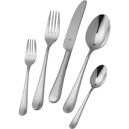 WMF Besteckset Sitello, Grau, Metall, 30-teilig, 27x57x43.5 cm, ergonomischer Griff, Essen & Trinken, Besteck, Besteck-Sets