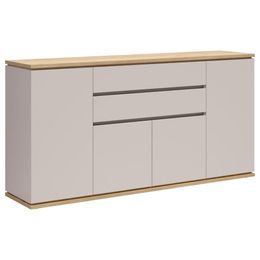 Xora Sideboard, Eiche, Kaschmir, Holzwerkstoff, 5 F&auml;cher, 2 Schublade(n) Schubladen, FSC Mix, stehend, Typenauswahl, Beim&ouml;bel erh&auml;ltlich, Wohnzimmer, Kommoden & Sideboards, Sideboards