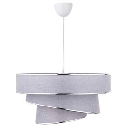 P & B H&auml;ngeleuchte, Grau, Silber, Metall, Kunststoff, Textil, zylindrisch,zylindrisch, 72 cm, Lampen & Leuchten, Innenbeleuchtung, H&auml;ngelampen, Pendelleuchten