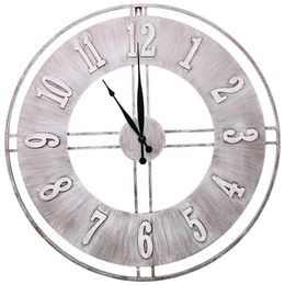 Ambia Home Wanduhr, Schwarz, Metall, RoHS, CE EN 14786, Dekoration, Uhren, Wanduhren