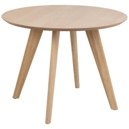 Mid.you Esstisch, Eiche, Holz, Eiche, furniert,massiv, rund, konisch, 100x75x100 cm, Esszimmer, Tische, Esstische, Esstische rund
