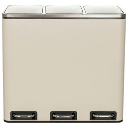 Mid.you Abfallsammler, Beige, Kunststoff, 18 L, 61x56x31.5 cm, K&uuml;chen, K&uuml;chenausstattung, M&uuml;lleimer
