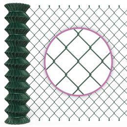 SONSTIGE Maschendrahtzaun Gartenzaun gr&uuml;n 1,5x15 m - Gr&ouml;&szlig;e: 150 cm x 15 m