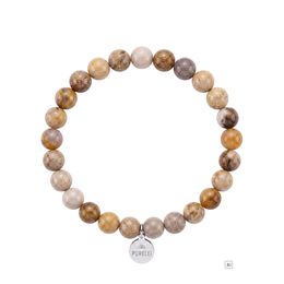 PURELEI Korallen Jade Perlenarmband