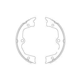 TRW Bremsbackensatz, Feststellbremse gs8821 f&uuml;r HONDA