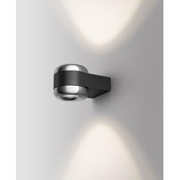 Serien Lighting CAVITY Wall S Linse/ Schwarz/Aluminiumglanz 2700K CASAMBI