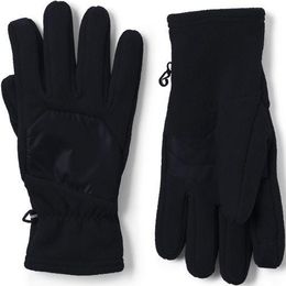 LANDS' END ThermaCheck 200 Easy Touch Fleece-Handschuhe f&uuml;r Herren, Herren, size: regular, Schwarz, Polyester, by Lands' End