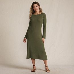 LANDS' END Strickkleid Silk Touch f&uuml;r Damen, Damen, size: regular, Gr&uuml;n, Polyester/Nylon/Viskose, by Lands' End