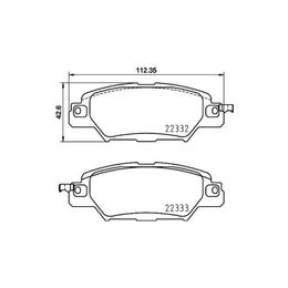 MAGNETI MARELLI Bremsbelagsatz, Scheibenbremse 363700449053 f&uuml;r MAZDA