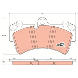 TRW Bremsbelagsatz, Scheibenbremse gdb1548 f&uuml;r VW Porsche