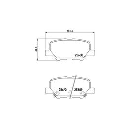 MAGNETI MARELLI Bremsbelagsatz, Scheibenbremse 363700461111 f&uuml;r Peugeot Citro&euml;n MAZDA MITSUBISHI