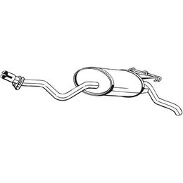 BOSAL Endschalld&auml;mpfer 175345 f&uuml;r Mercedes