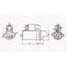 MAGNETI MARELLI Starter 063721334010 f&uuml;r Opel Fiat GM CHEVROLET Suzuki Vaughall