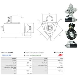 AS-PL Starter s0253pr f&uuml;r VW