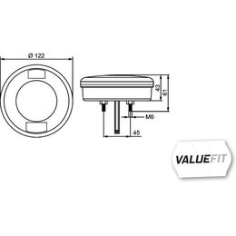 Hella Heckleuchte *** VALUEFIT 2sd357027001 LED rechts
