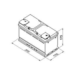 Bosch Starterbatterie S4 12 V, 80 Ah, 740 A 0092s40100 12V 68Ah 740A f&uuml;r GMC CHEVROLET Ford Volvo Vaughall Opel Mercedes HOLDEN Fiat Peugeot AUD