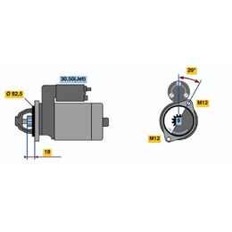 Bosch Starter 0986021610 f&uuml;r KARMANN VW