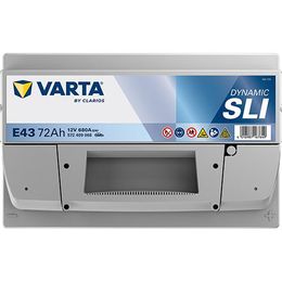 Varta Starterbatterie DYNAMIC SLI 12 V, 72 Ah, 680 A 572409068k262 12V 68Ah 680A f&uuml;r Ford Opel DAF CHEVROLET SAAB Fiat Peugeot BMW RENAULT VW Suzuki