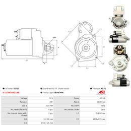 AS-PL Starter s5139 f&uuml;r MITSUBISHI Suzuki