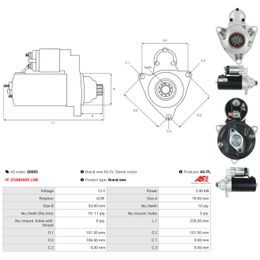 AS-PL Starter s0005 f&uuml;r DAF VW