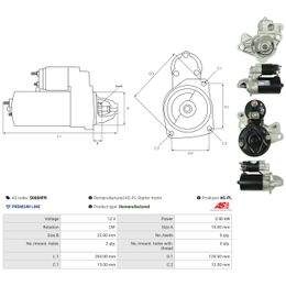 AS-PL Starter s0684pr f&uuml;r ROVER BMW