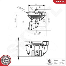ESEN SKV Lagerung, Motor 75skv421 links f&uuml;r Mercedes
