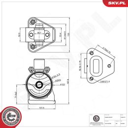 ESEN SKV Lagerung, Motor 75skv271 vorne f&uuml;r KIA