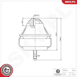 ESEN SKV Lagerung, Motor 75skv284 vorne f&uuml;r Volvo